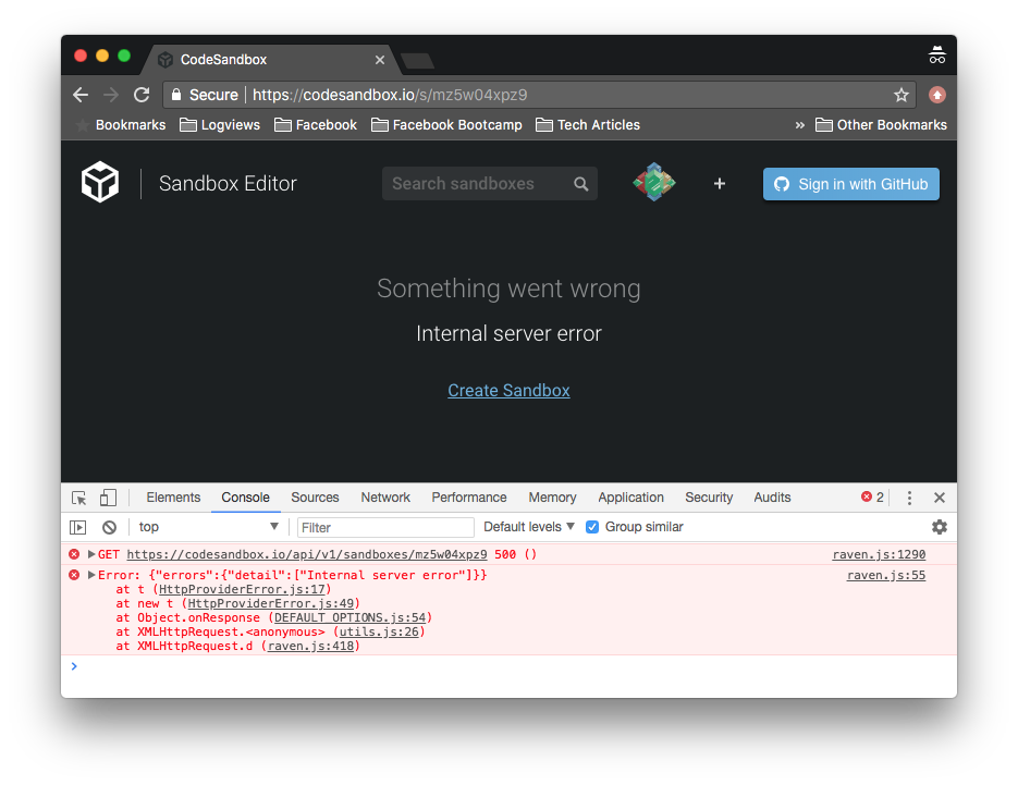 Code Sandbox crashes when loaded in incognito tab · Issue #890 · codesandbox/codesandbox-client ...