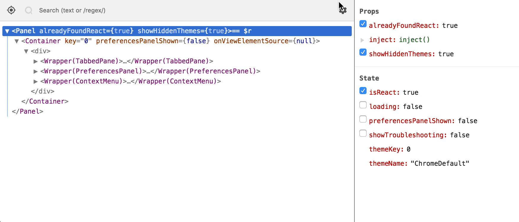 Make Elements panel feel less cluttered · Issue #1079 · facebook/react-devtools · GitHub