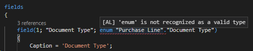 [Enums] "Purchase Line"."Document Type " access · Issue #595 · microsoft/ALAppExtensions · GitHub