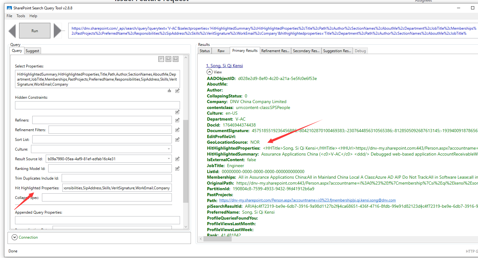 Support "Hit Highlighted Properties" in PnP Search Result Webpart when use SharePoint Search ...