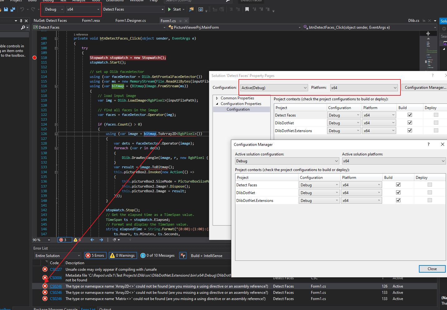 Using Dlibdotnet Looks For Dlibdotnetnative Can T Run · Issue 171 · Takuya Takeuchi