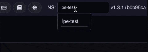Dashobard namespace picker requires to text deletion to show full list of namespaces · Issue ...