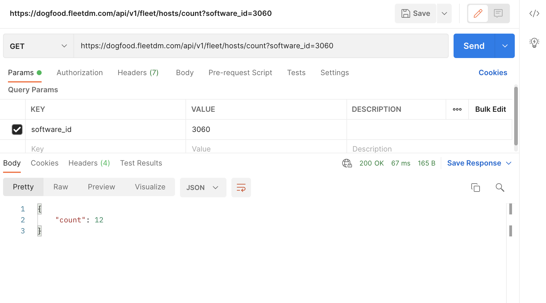 Bug: API returns incorrect host count for GET request to `/software` endpoint · Issue #4448 ...
