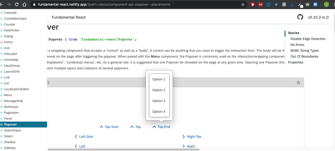 Popover: styling is incorrect on docs site · Issue #1071 · SAP/fundamental-react · GitHub