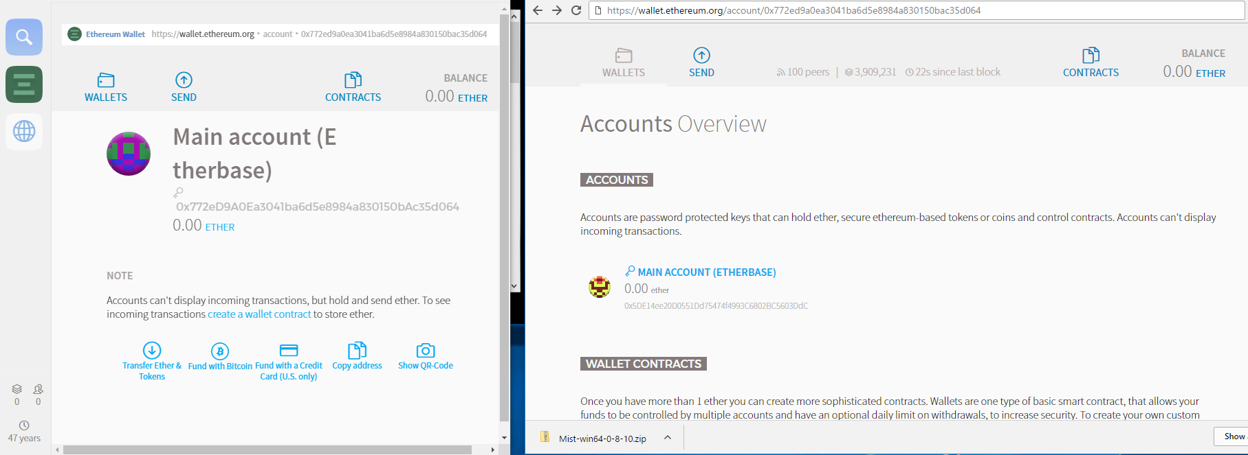 URL from Mist gives different account online · Issue #2588 · ethereum ...