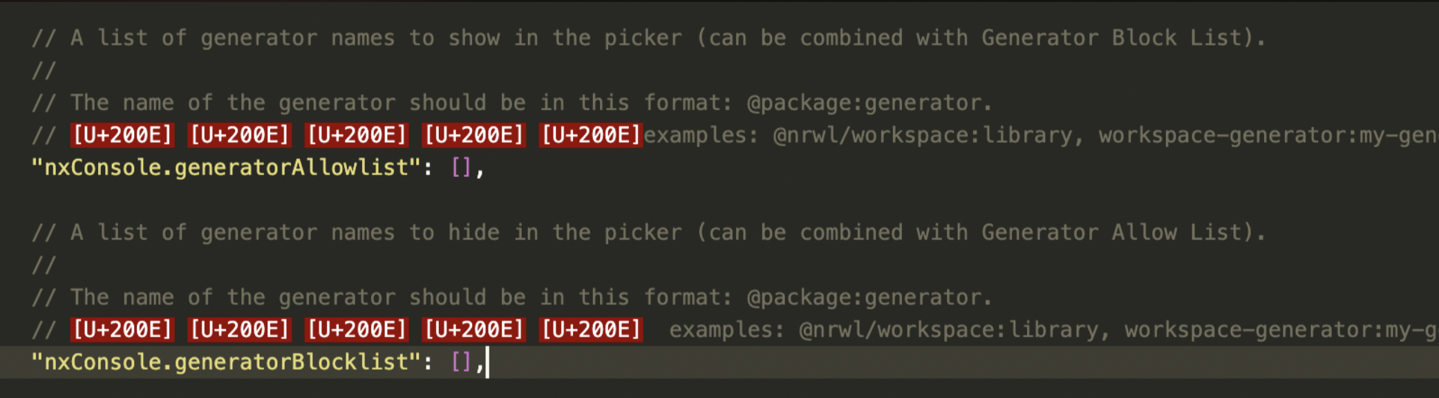 NX Console extension breaks intellisense in VS Code · Issue #1312 ...