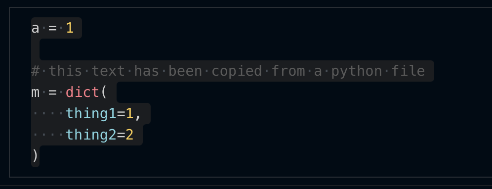 De-Indent code on paste into IW code cell · Issue #160442 · microsoft/vscode · GitHub