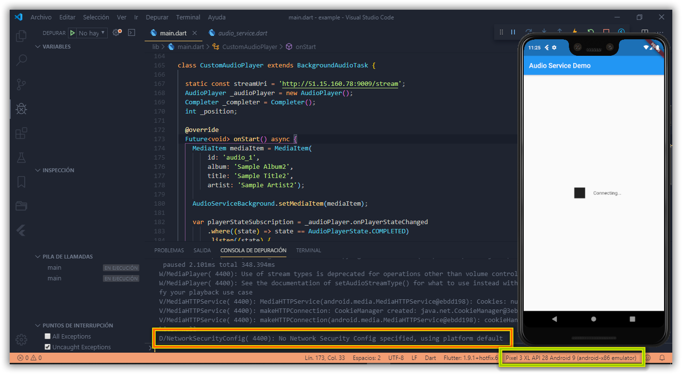 No Network Security Config specified, using platform default · Issue #101 · ryanheise/audio ...