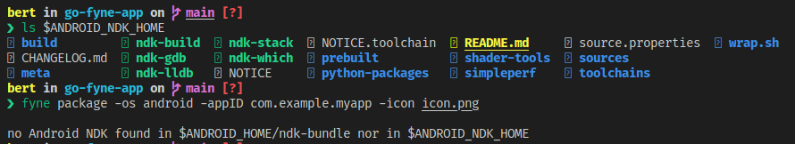 no Android NDK found in $ANDROID_HOME/ndk-bundle nor in $ANDROID_NDK_HOME · Issue #2297 · fyne ...