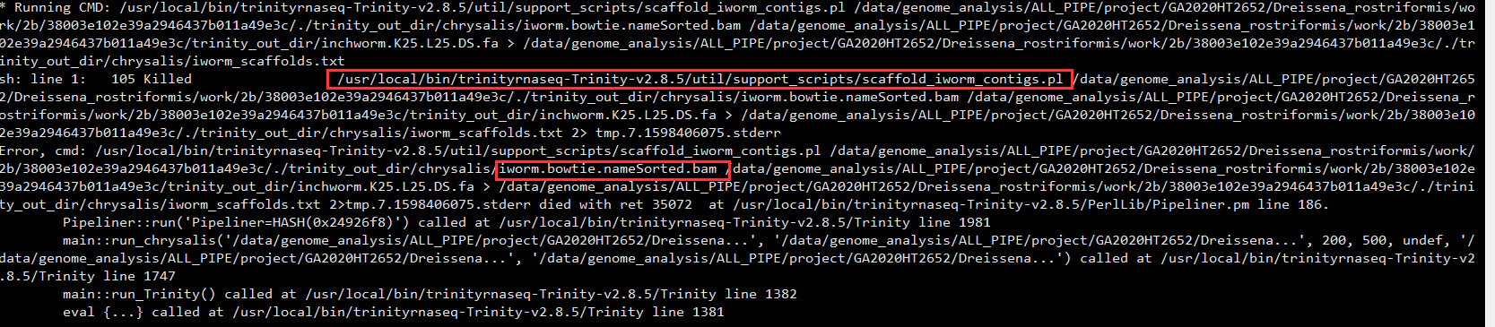 Error, cmd “scaffold_iworm_contigs.pl” · Issue #883 · trinityrnaseq/trinityrnaseq · GitHub
