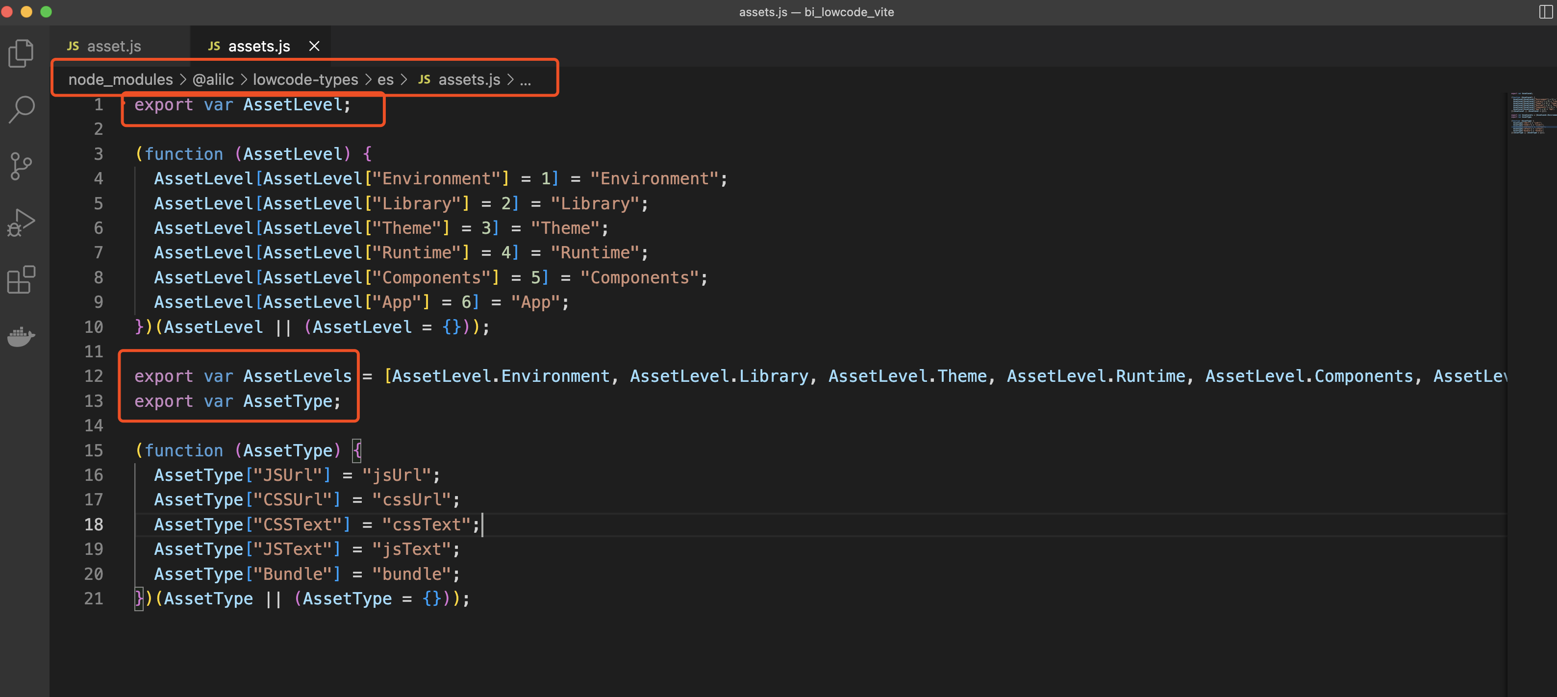 @alilc/lowcode-utils/es/aeeset.js中 export {xxx, xxx, xxx} from '@alilc ...