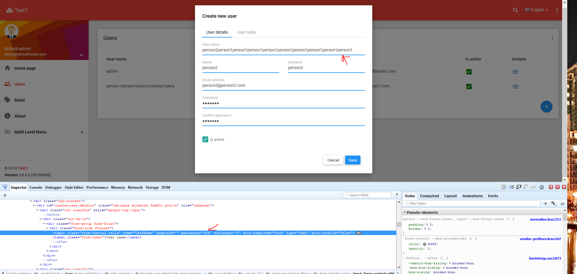 Username length validation error · Issue #3460 · aspnetboilerplate/aspnetboilerplate · GitHub