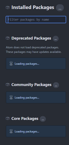 Searching Packages Aways Fails · Issue 7414 · Atomatom · Github