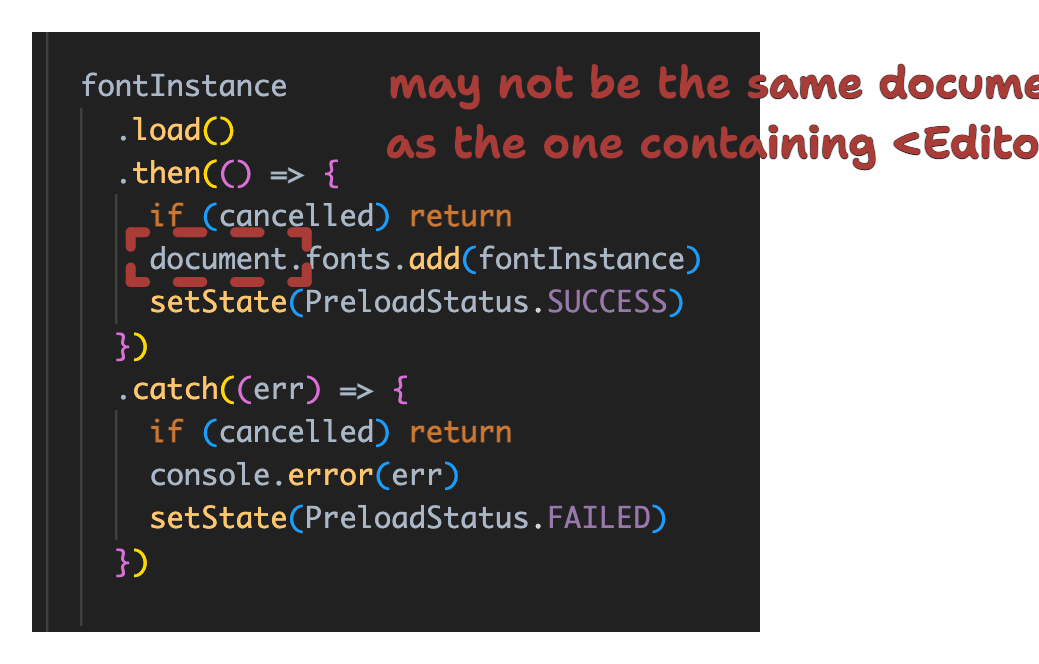 [bug] @tldraw/editor@2 crashes during image cropping when used in child frame or child window ...