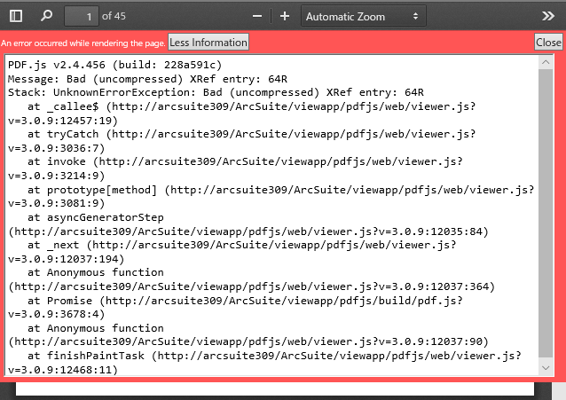 Edge: Message: Bad (uncompressed) XRef entry: 100R · Issue #12206 · mozilla/pdf.js · GitHub