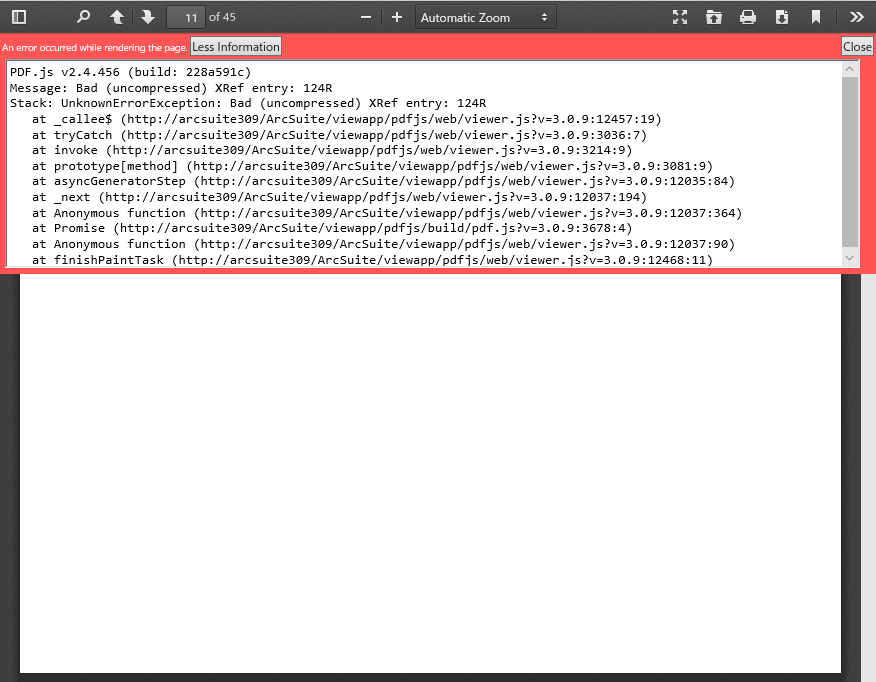 Edge: Message: Bad (uncompressed) XRef entry: 100R · Issue #12206 · mozilla/pdf.js · GitHub