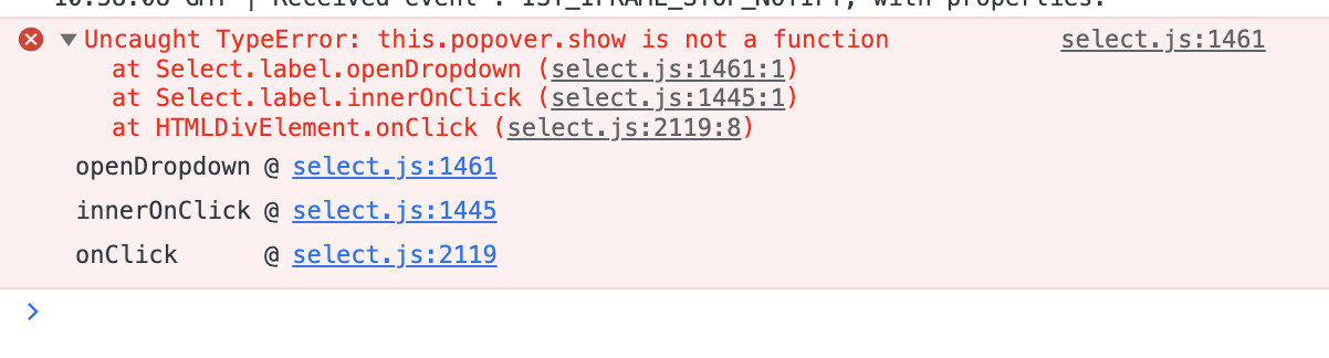 [Bug] - Strange styles in the Select component, and the popup doesn't open · Issue #872 ...