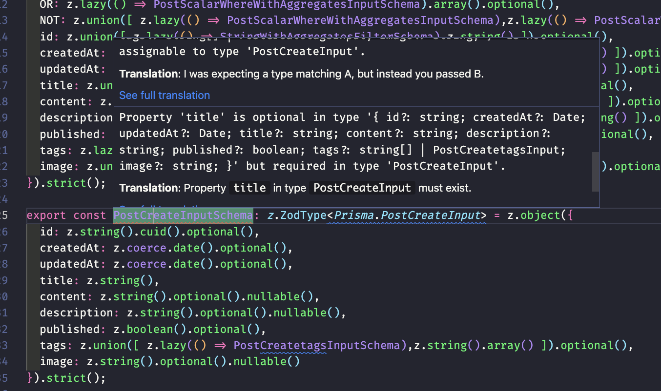 Generated types mismatch (Inside NX monorepo lib) · Issue #144 · chrishoermann/zod-prisma-types ...