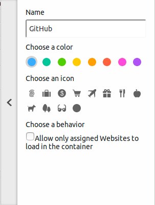 Restrict a container to a single domain · Issue #847 · mozilla/multi-account-containers · GitHub
