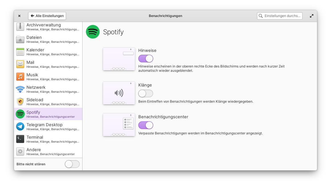 Spotify and Telegram notifications listed under 'Other' · Issue #193 · elementary/wingpanel ...