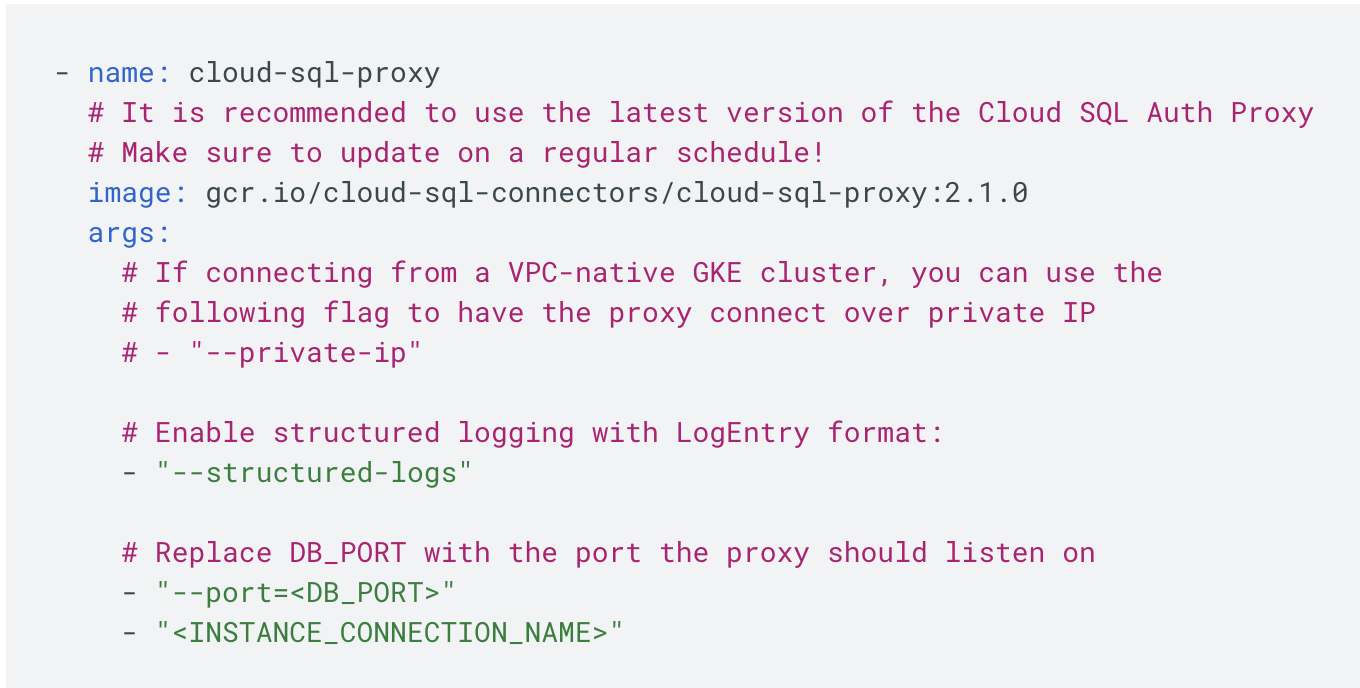 gce-proxy:1.33.6 -> cloud-sql-proxy:2.2.0 failing · Issue #1769 · GoogleCloudPlatform/cloud-sql ...