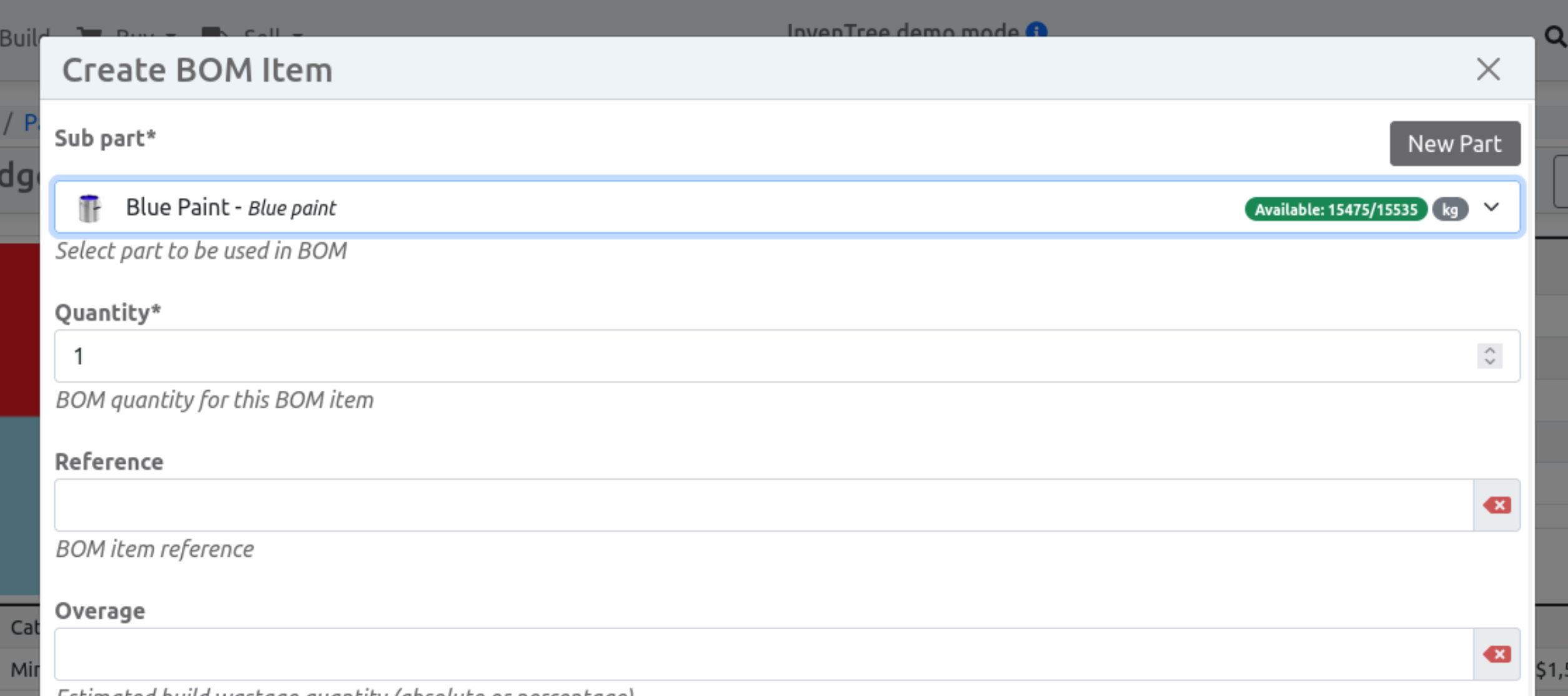 [FR] Show unit of measurement in Sub Part Dopdown ("Add BOM Item" Modal) · Issue #4330 ...
