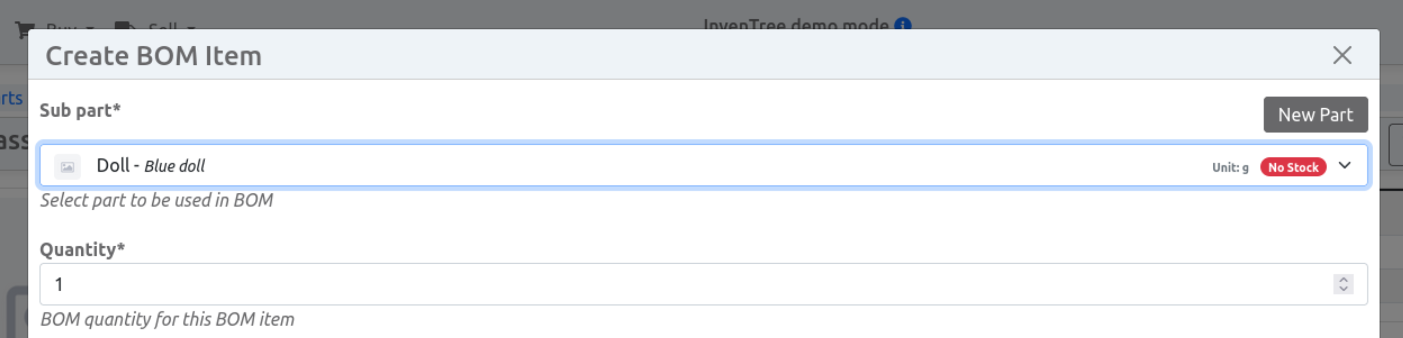[FR] Show unit of measurement in Sub Part Dopdown ("Add BOM Item" Modal) · Issue #4330 ...
