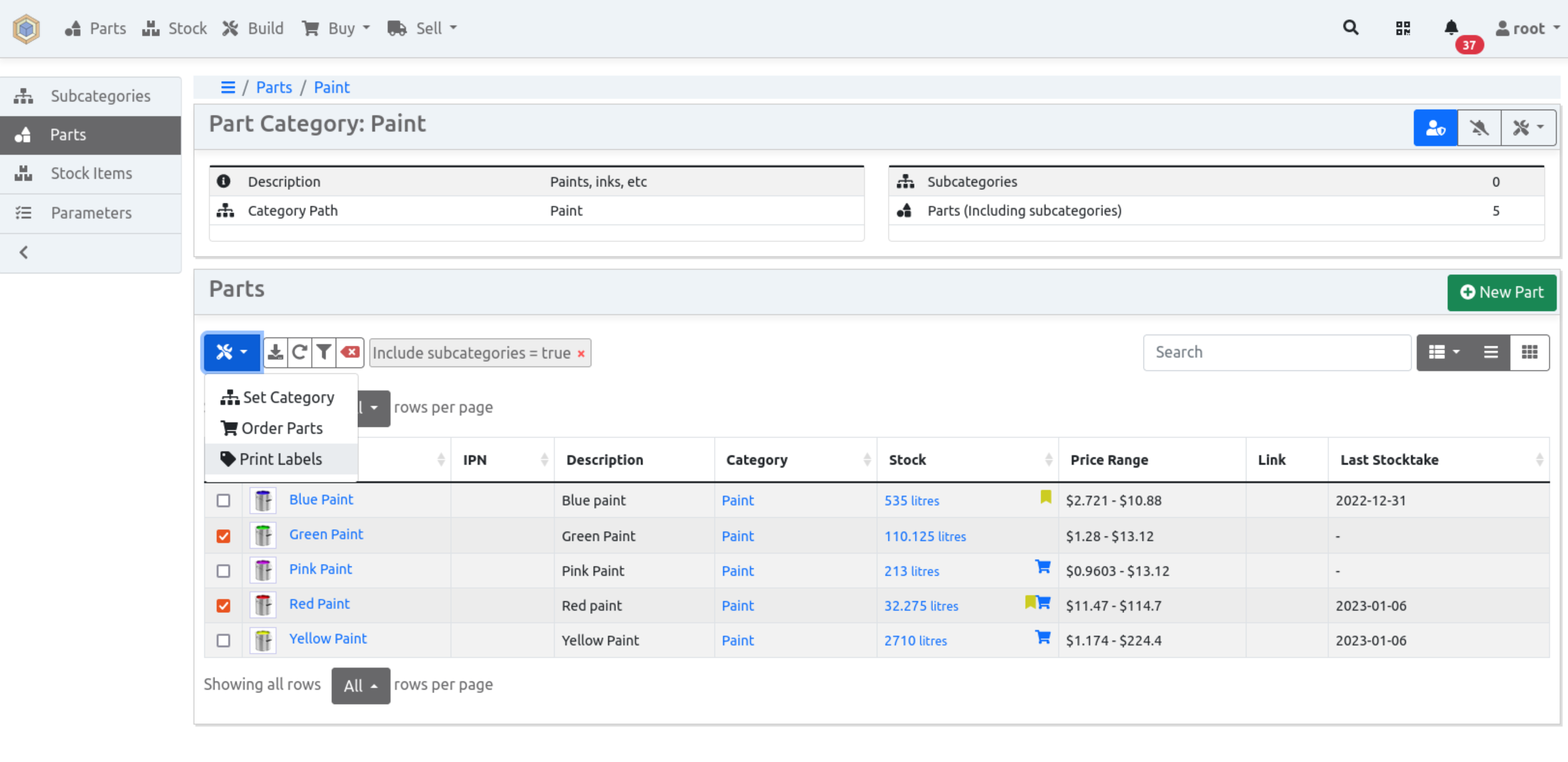 Printing multiple part++part labels · Issue #2872 · inventree/InvenTree · GitHub