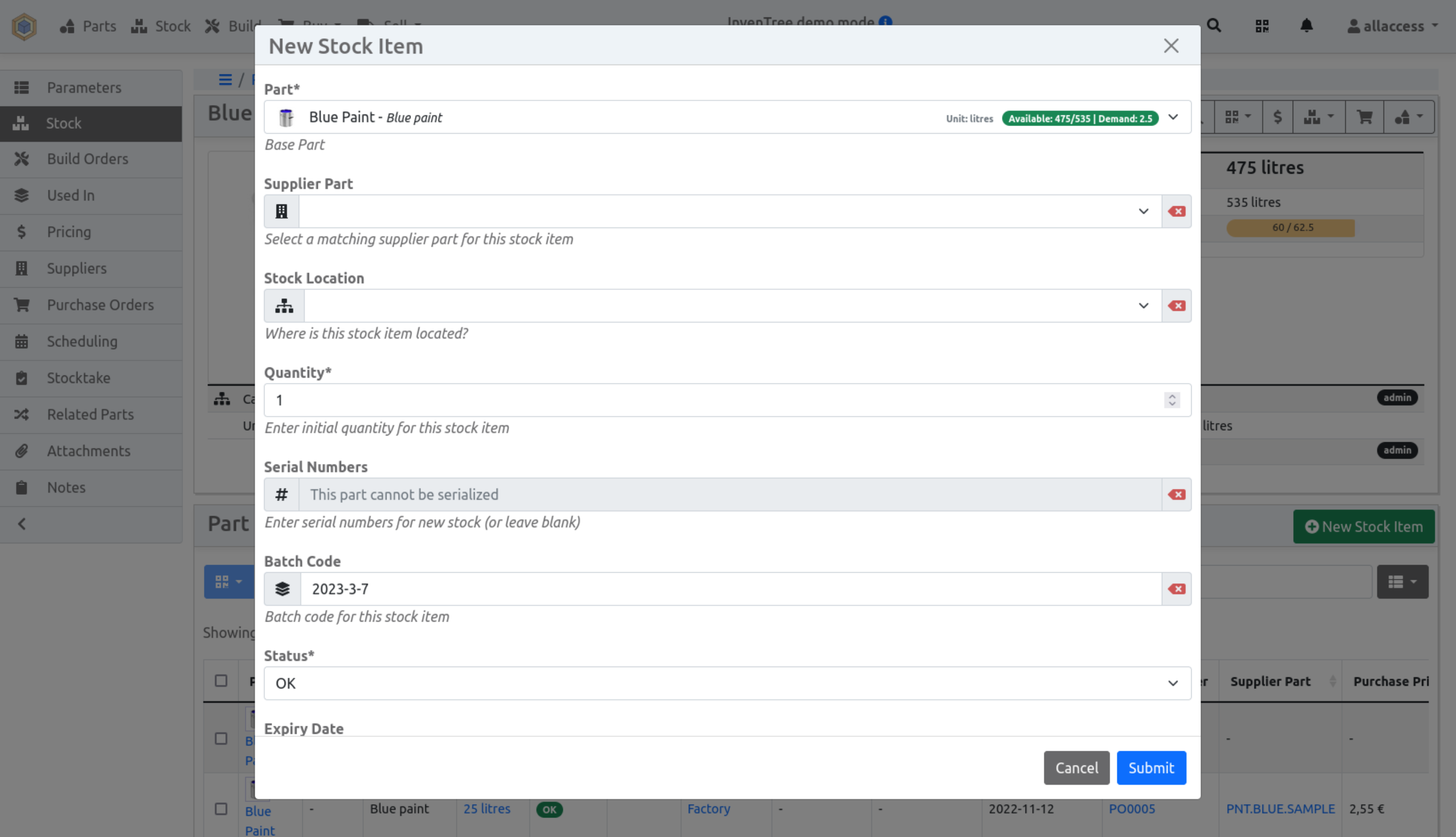 [FR] Show unit of measurement in Sub Part Dopdown ("Add BOM Item" Modal) · Issue #4330 ...