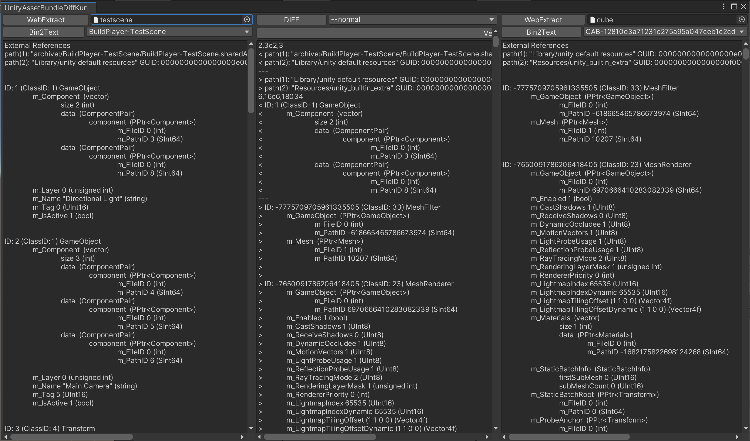 GitHub - samuryu/UnityAssetBundleDiffKun: AssetBundleの中身に対して差分を比較する為の ...