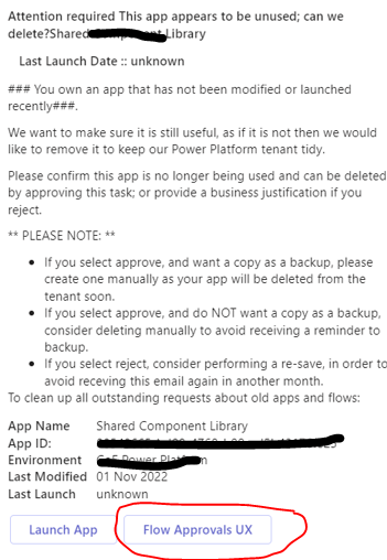 [CoE Starter Kit - QUESTION] CoE Governance components -Inactivity ...