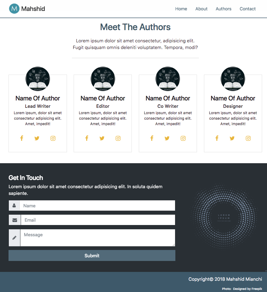 GitHub - mmianchi/book-template: Template for book live demo: