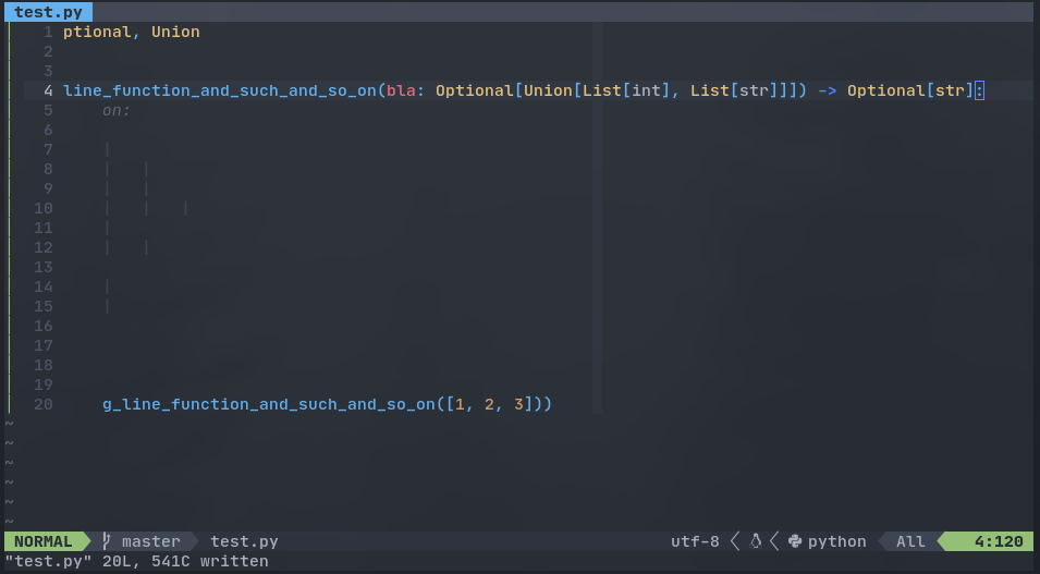 floating window of indent lines conceal beginning of the line · Issue ...