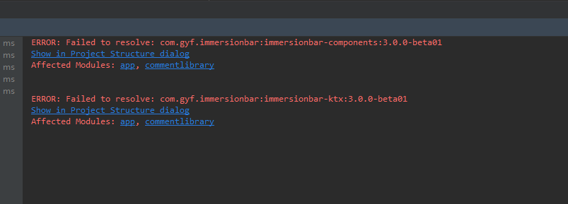为什么我依赖不了？ · Issue #315 · gyf-dev/ImmersionBar · GitHub