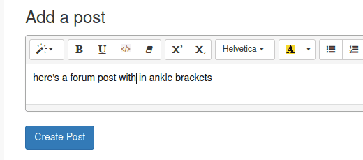 forum: Text in angle brackets disappears on post edit · Issue #4347 ...