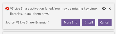 [VS Code] No usable version of the libssl was found · Issue #1385 · microsoft/live-share · GitHub