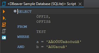 External SQL formatter "SQLinForm" expects UTF-8, gets UTF-8 but ...