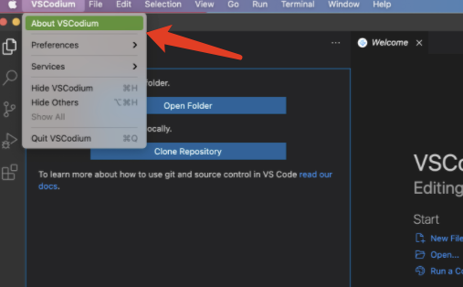 Update menu is missing when building from source · Issue #814 · VSCodium/vscodium · GitHub