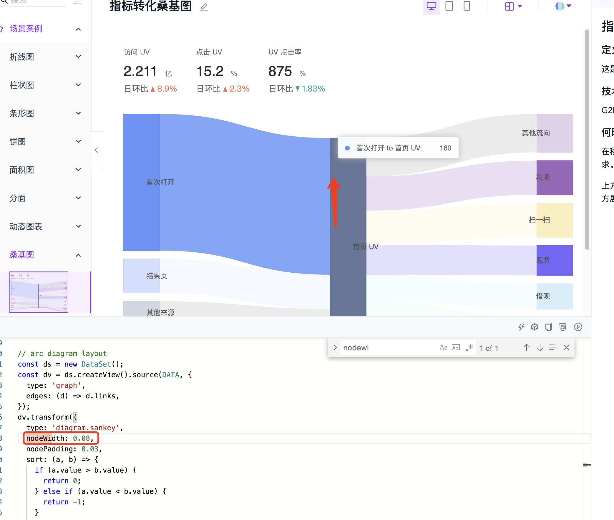 桑基图,鼠标移到节点的左边缘,但是仍然显示边的 Tooltip · Issue 5339 · Antvisg2 · Github