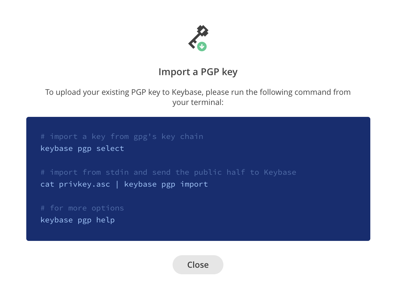 PGP no import option should be more clearly documented and maybe ...