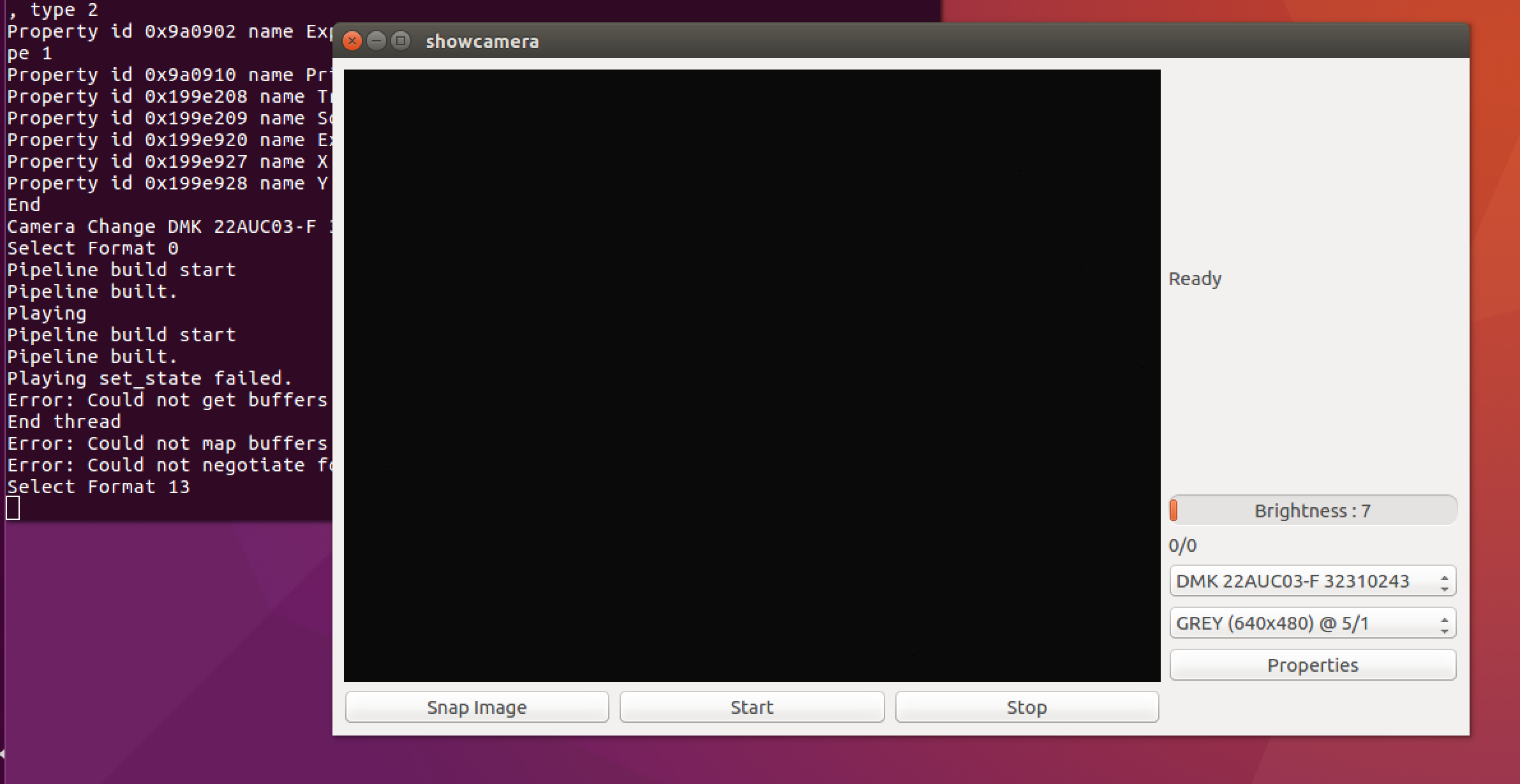 showcamera program issue · Issue #100 · TheImagingSource/tiscamera · GitHub