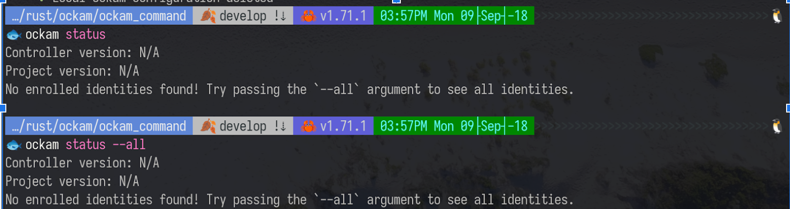 `ockam status` should provide more user friendly information when a user is *not* enrolled ...