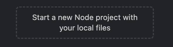 Start a new Node project with your local files only works on Chrome; Brave, Safari, Firefox ...