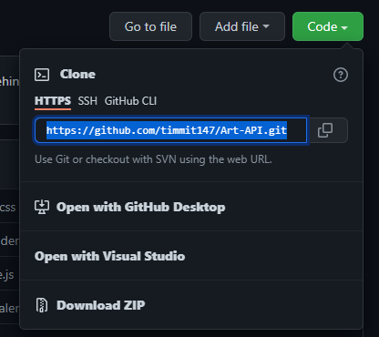 GitHub - timmit147/Art-API