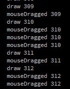 mouseMoved() and mouseDragged() called more than once between draw ...