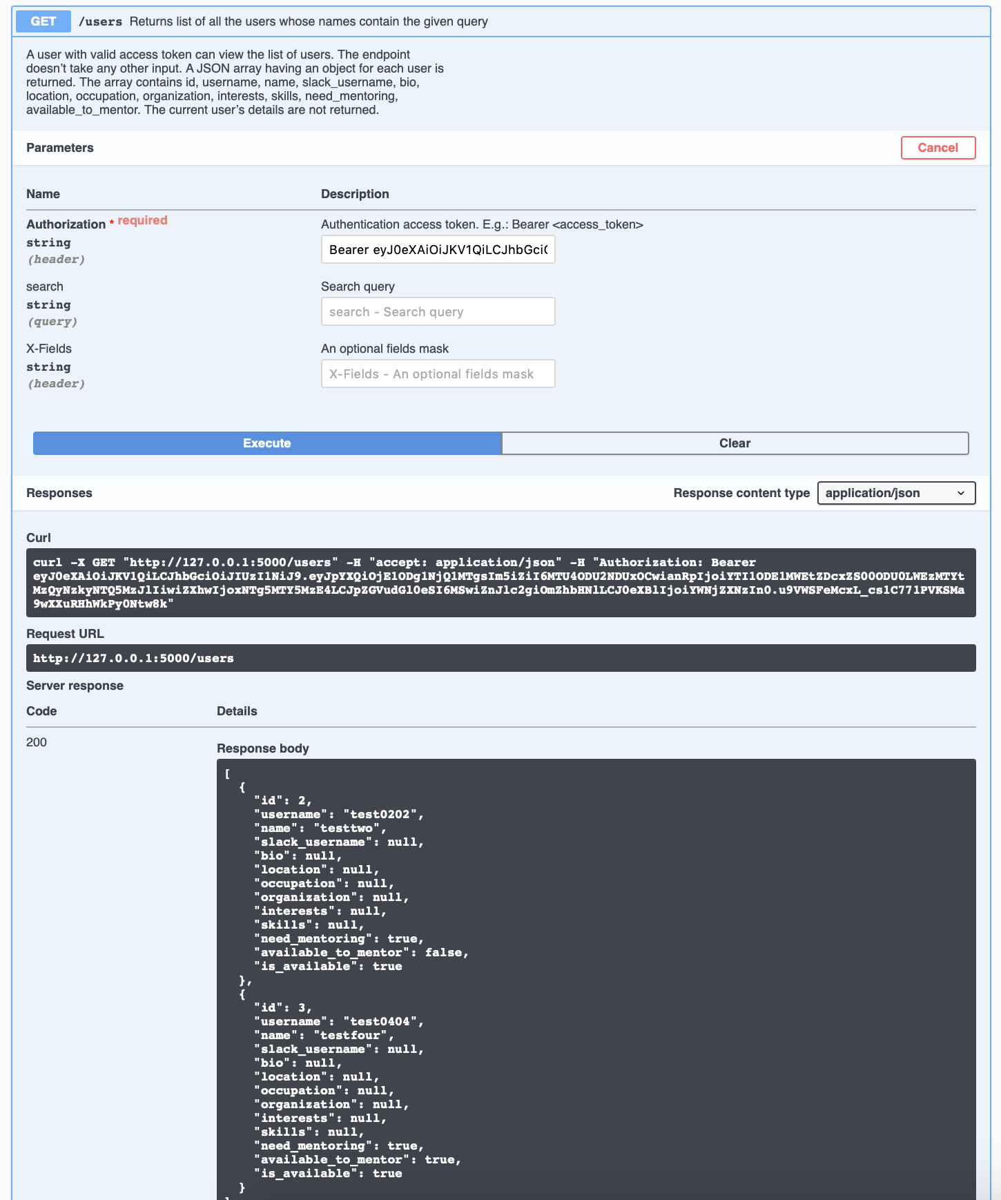 Bug: Dev server GET all users 503 error response · Issue #571 · anitab-org/mentorship-backend ...