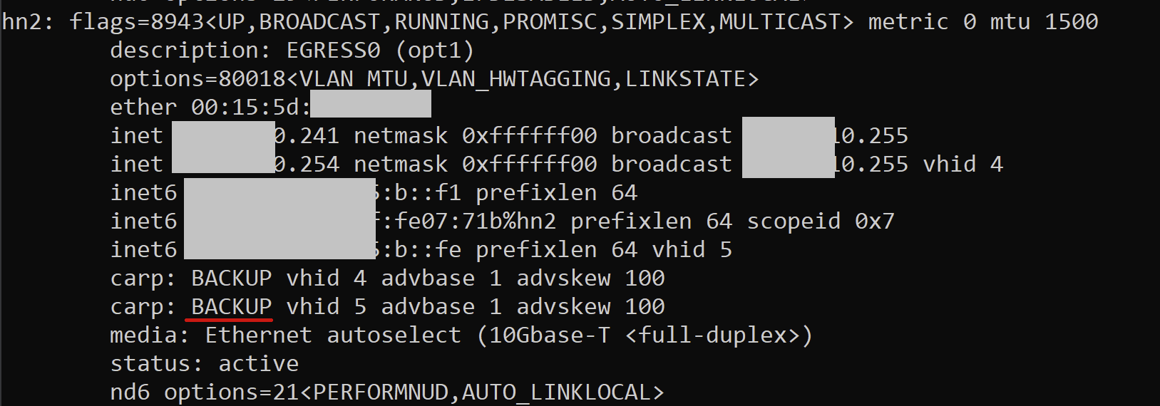 Ipv6 Carp Mac Addresses Are Not Synced Between Nodes And Acting As Ip Aliases Instead