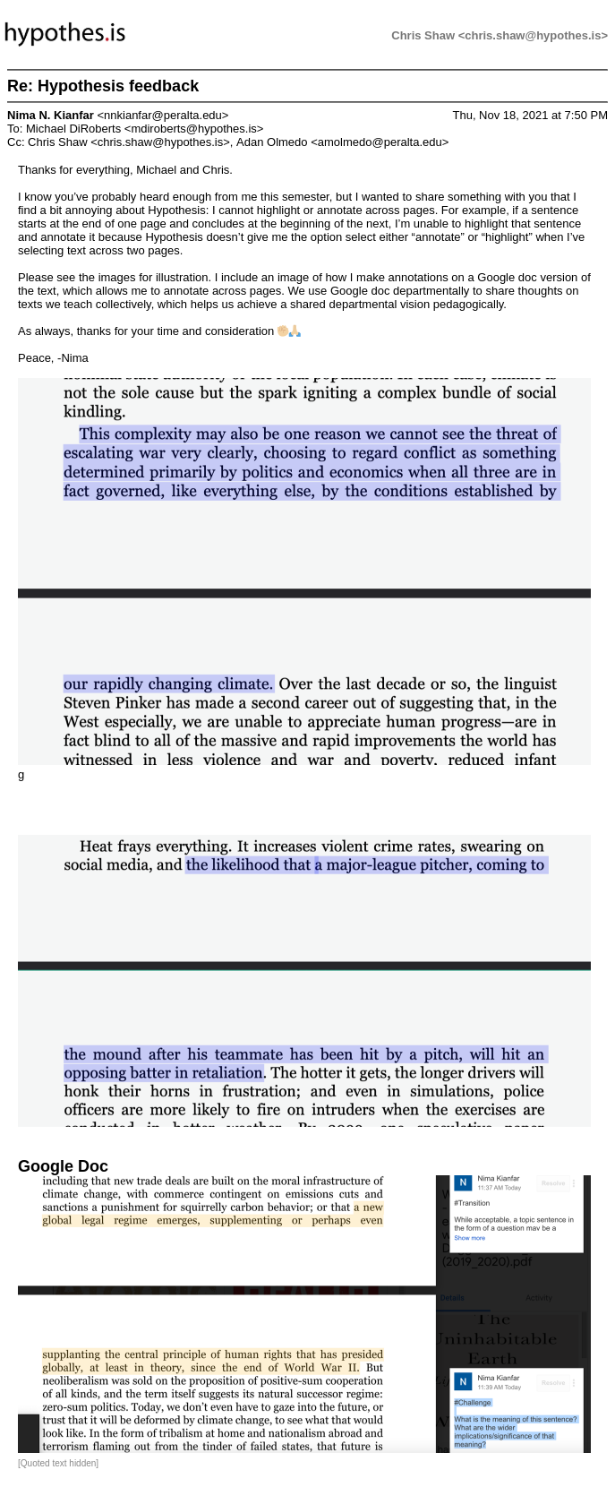 Highlight across adjacent PDF pages · Issue #1260 · hypothesis/product-backlog · GitHub