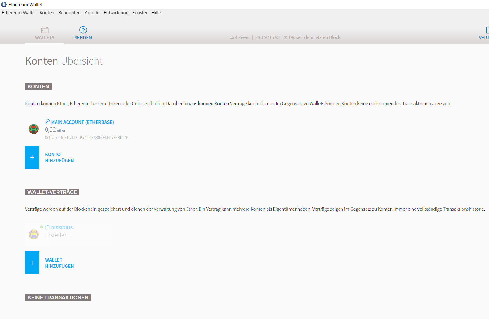 Wallet Contract Wont Create · Issue 2614 · Ethereummist · Github
