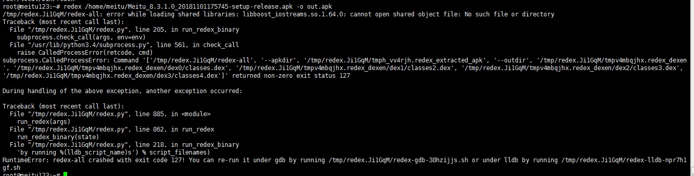 Run command redex an error occurred · Issue #360 · facebook/redex · GitHub